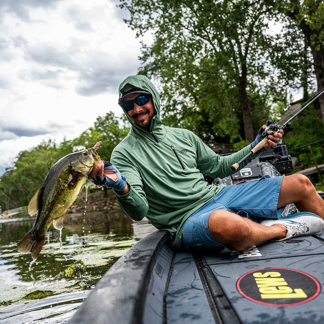 Jason Christie's Hooded LS Bass Fishing Performance Shirt | AFTCO