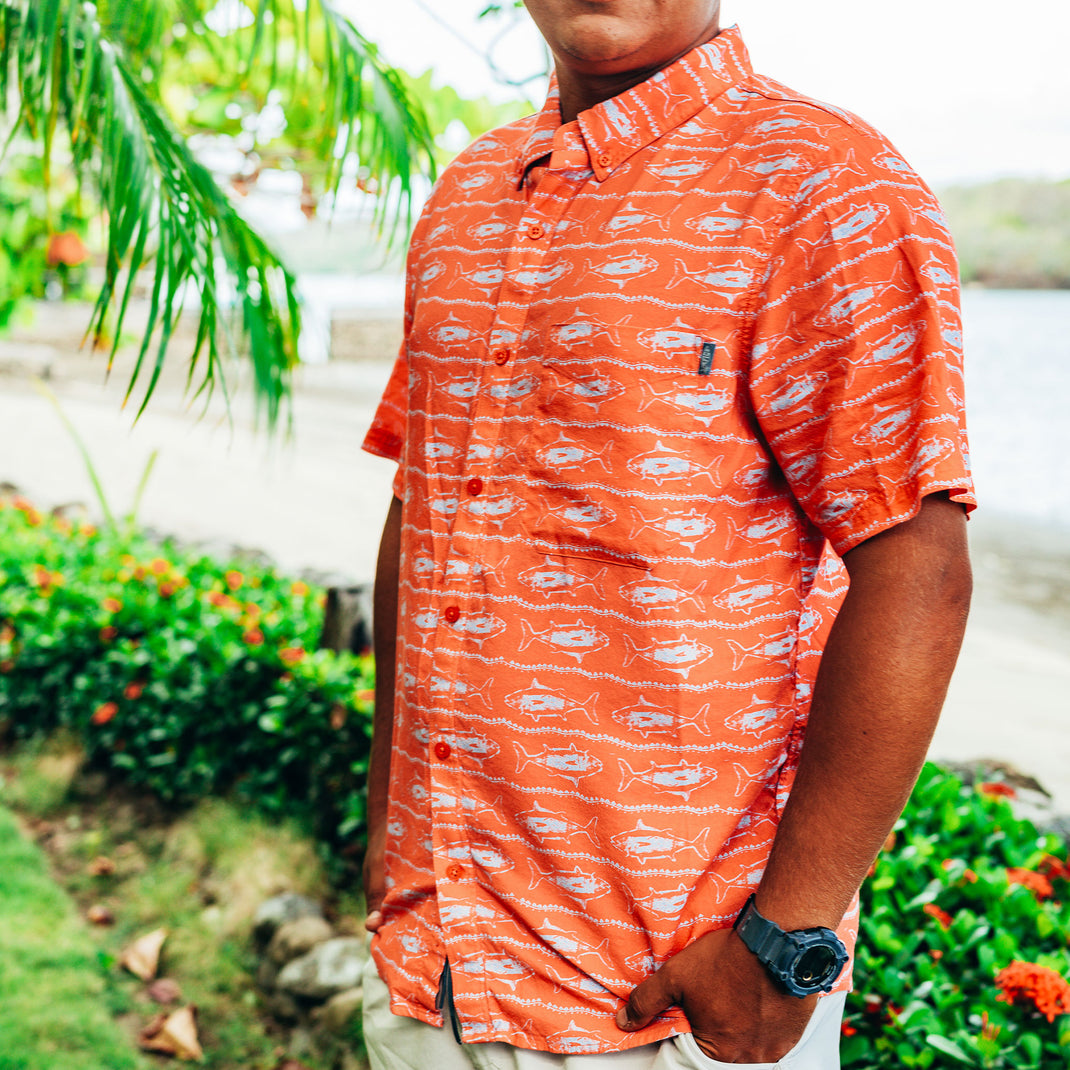 Boatbar SS Button Down Fishing Shirt | Pastel Turquoise – AFTCO