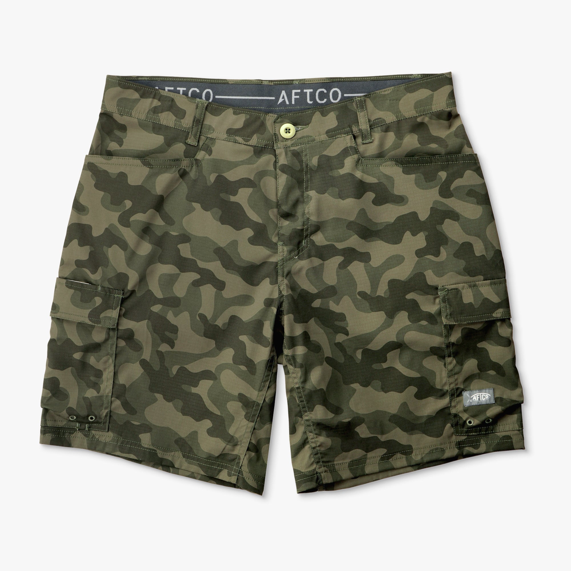 Deckhand Camo Fishing Cargo Shorts | AFTCO