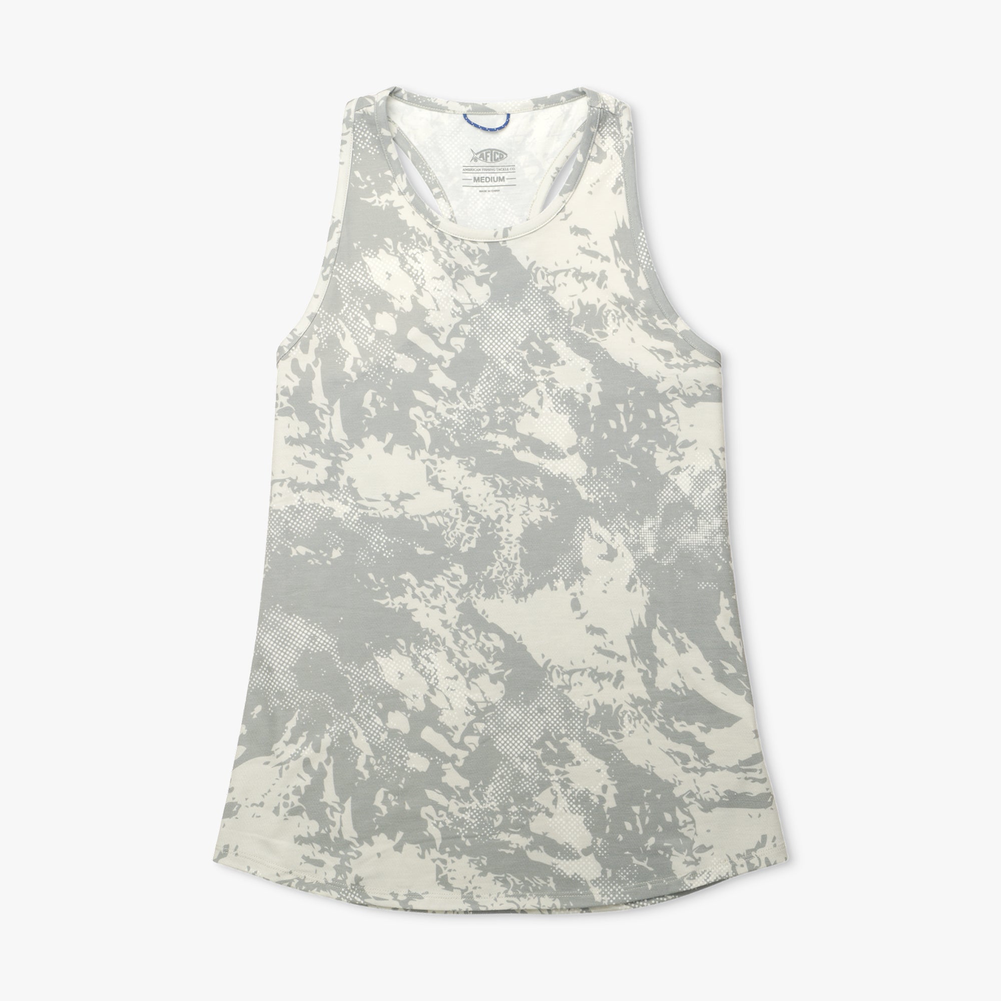 AFTCO Ocean Bound Women's Fishing Tank Top | Silver Storm Camo